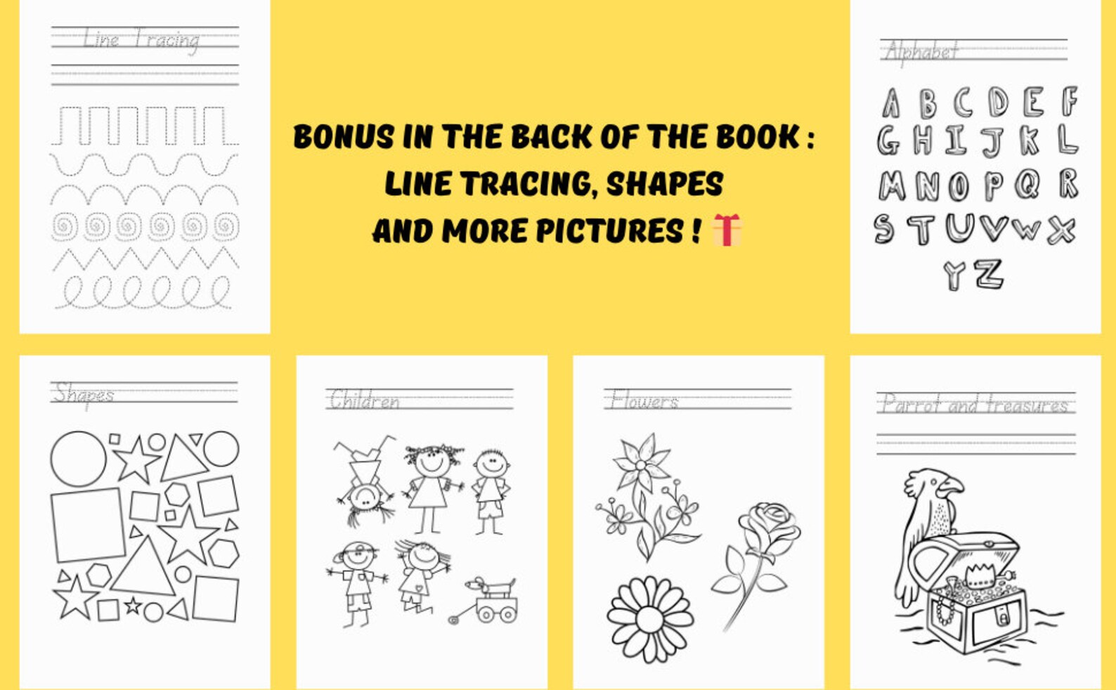 60 Pages, Preschool, Kindergarten Workbook, Preschool Worksheet ...