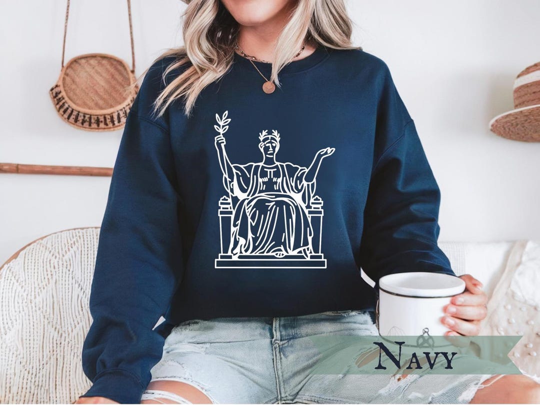 Alma Mater Statue Columbia University College Merch Crewneck Original ...