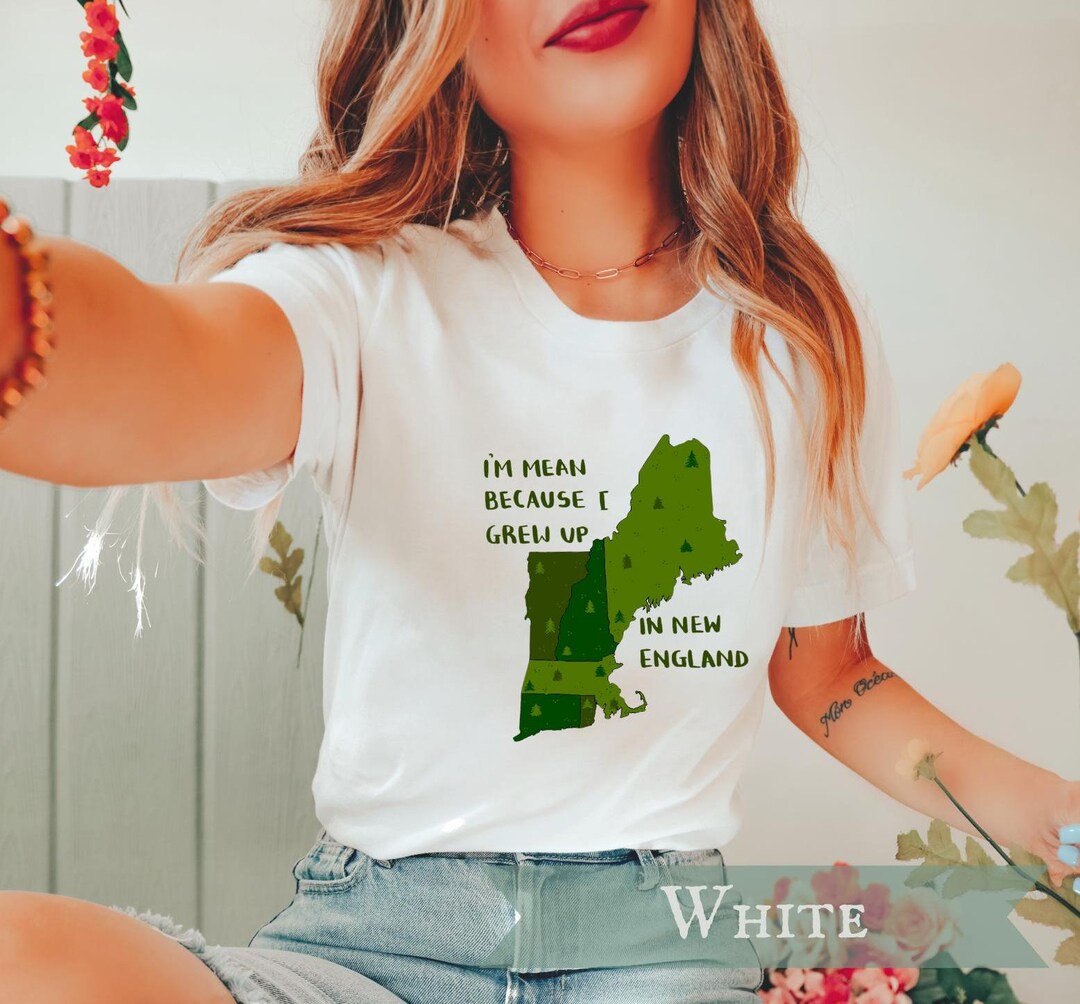 New England Humor T-shirt: Hand-drawn Funny Greenery Tee - Etsy