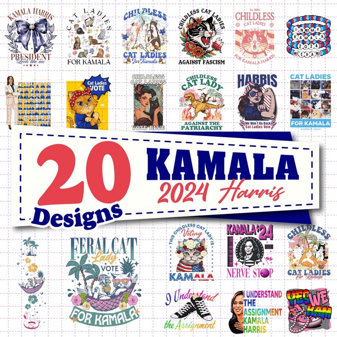 20 BUNDLE Harris Walz Png, Tim Walz Quotes Png, Democrat Design, Kamala ...