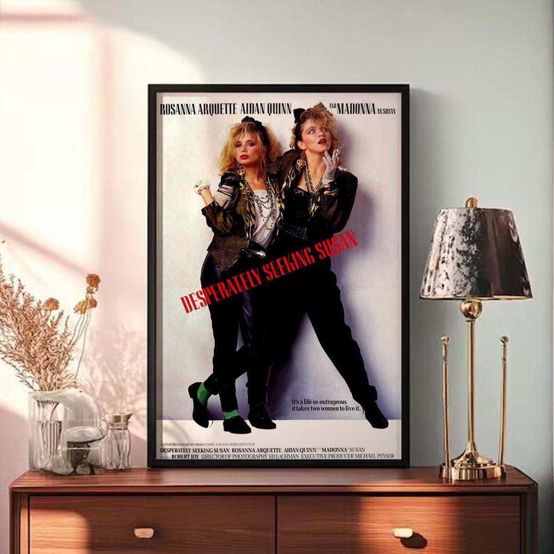 Desperately Seeking Susan Movie Poster, Home Decor, Canvas Wall Art ...
