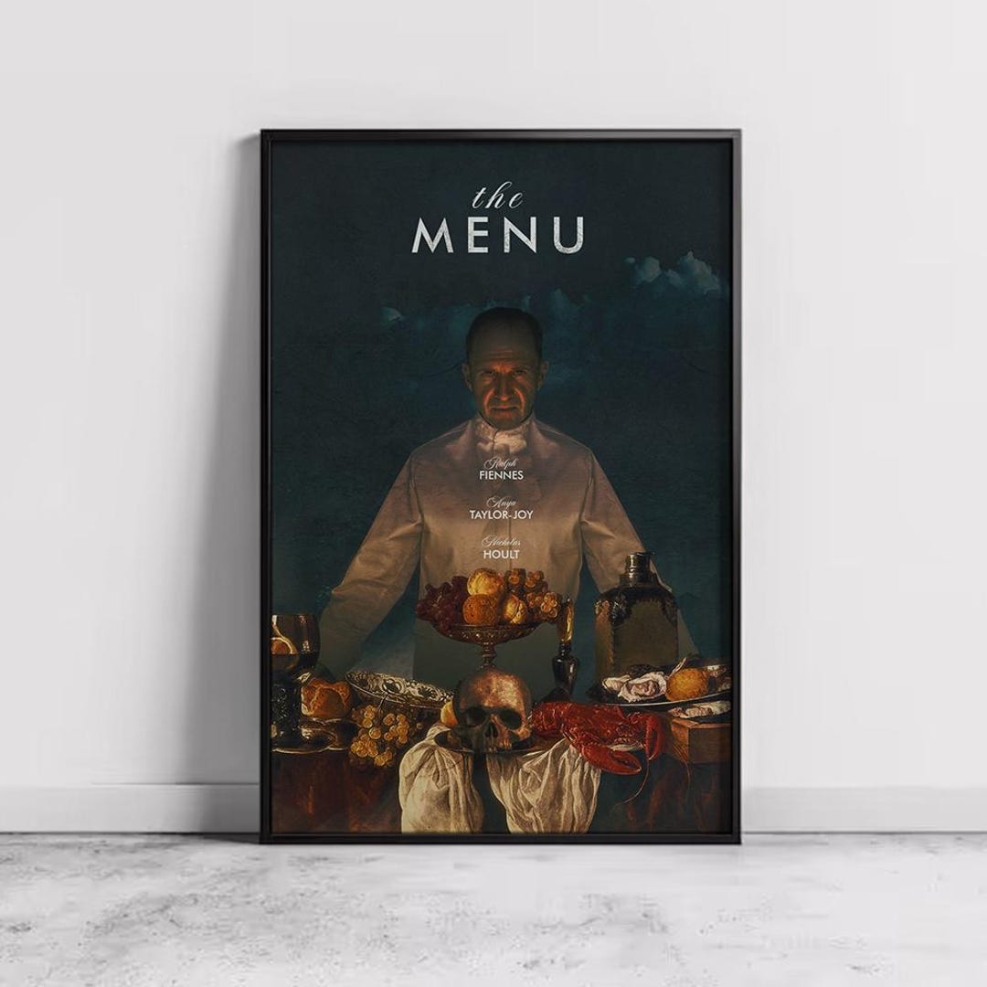 The Menu Movie Poster, Home Decor, Canvas Wall Art, Personalized Gift ...