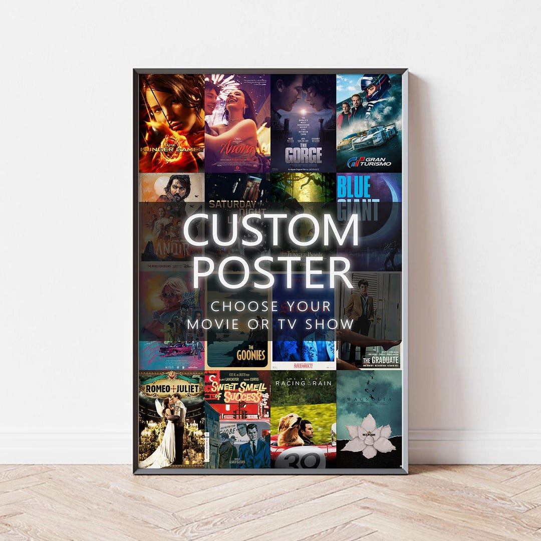 Optional Digital Download Poster, Movie Poster, Personalized Gift ...
