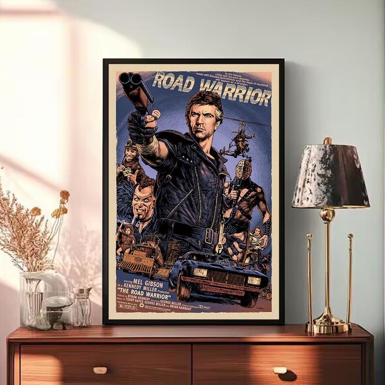 Mad Max 2 the Road Warrior (1981) Movie Poster, Home Decor, Canvas Wall ...