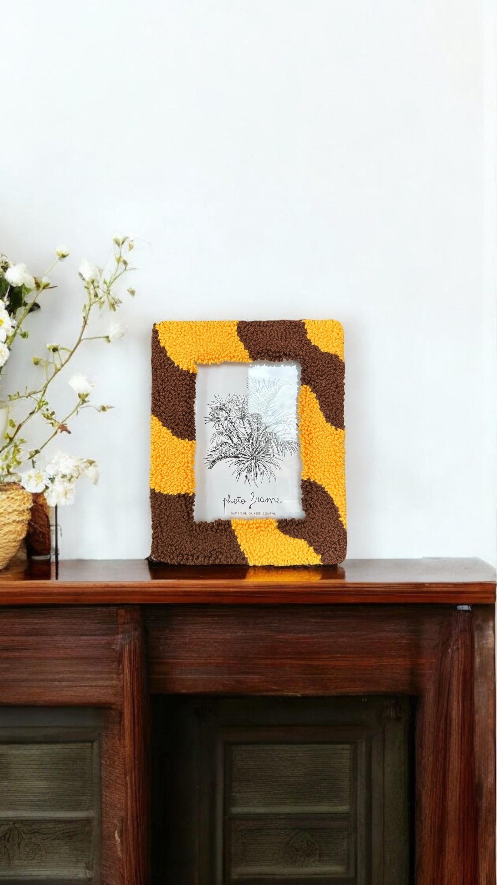 Photo Frames / Handmade Photo Frames / Punch Needle - Etsy