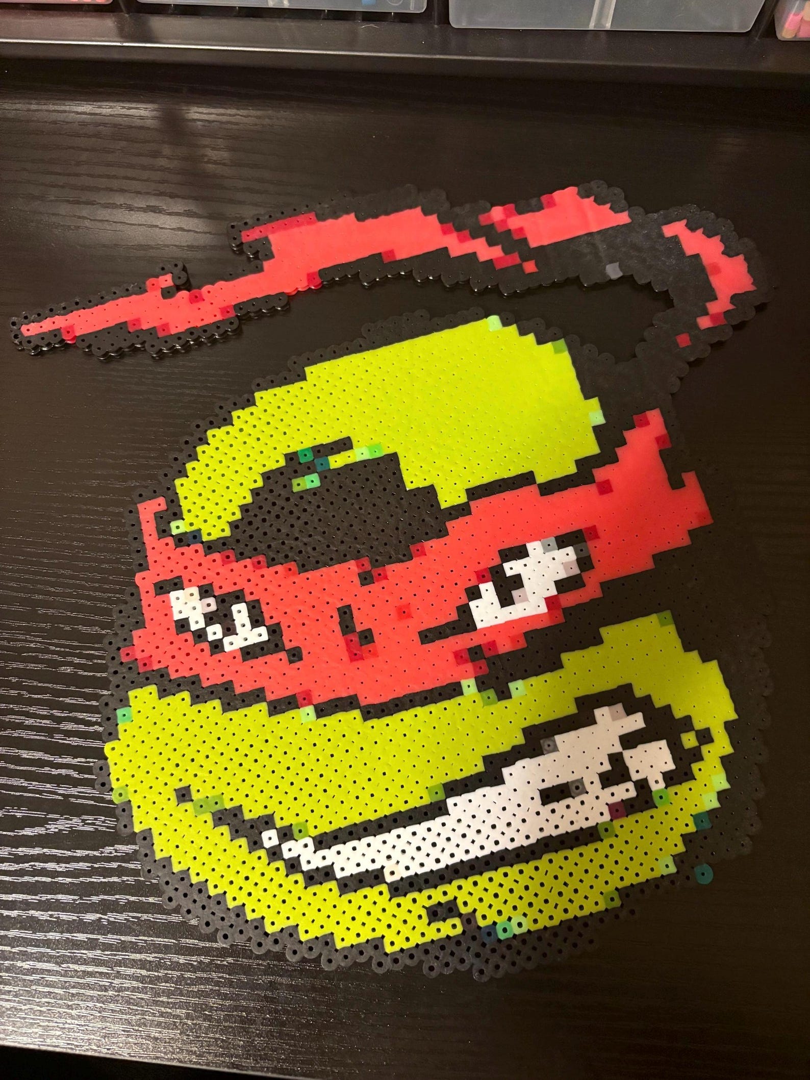 Raphael Teenage Mutant Ninja Turtle Perler Bead Art Wall Decor Gaming ...