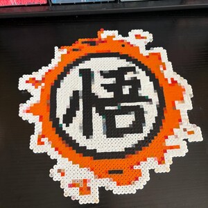 Dragonball Z Goku Perler Bead Art Wall Decor Gaming Room Decor 90s ...
