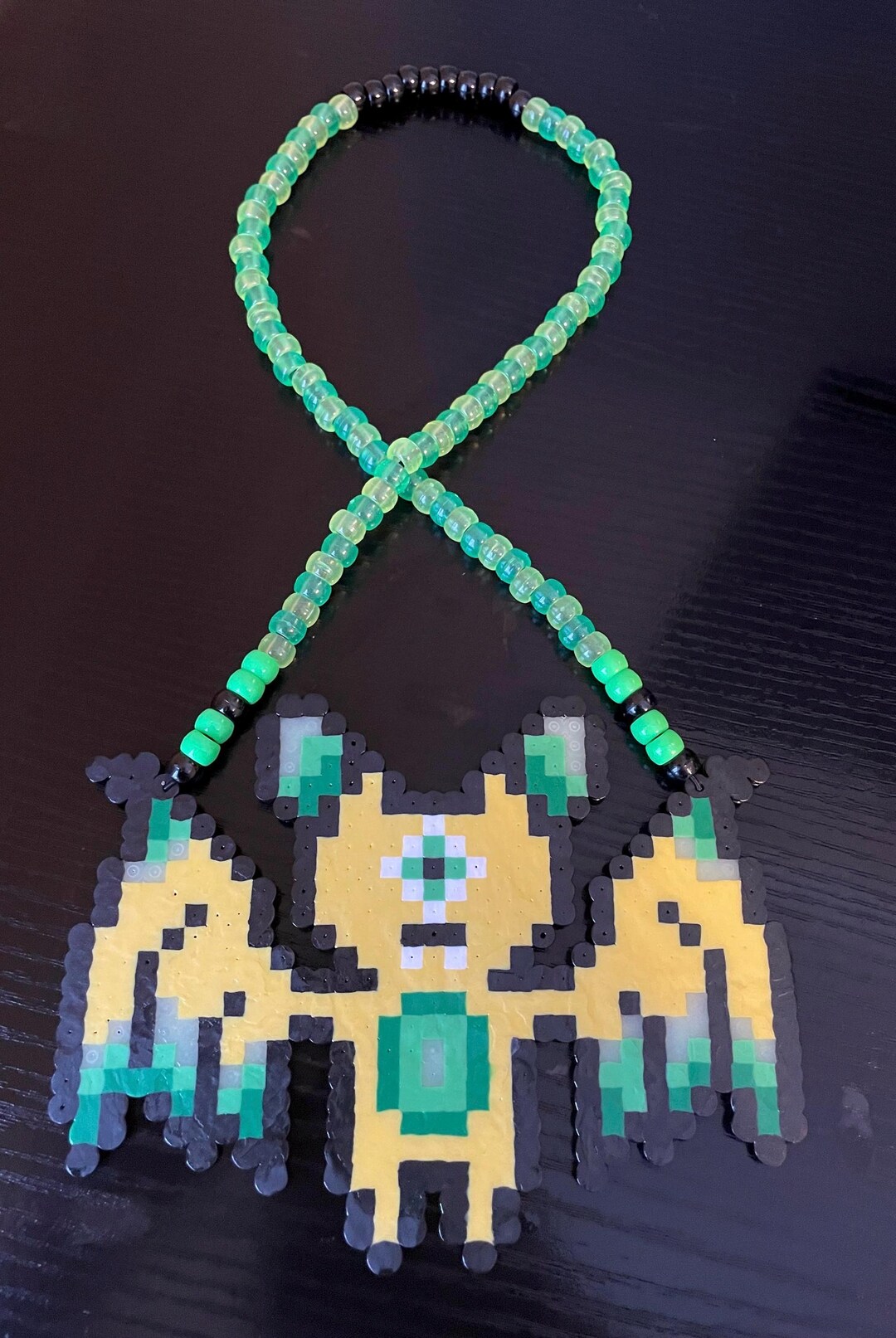 Subtronics Cyclops Bat Perler Kandi Necklace Trading Kandi Rave Wear ...