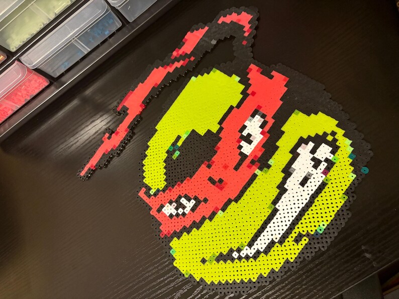 Raphael Teenage Mutant Ninja Turtle Perler Bead Art Wall Decor Gaming ...