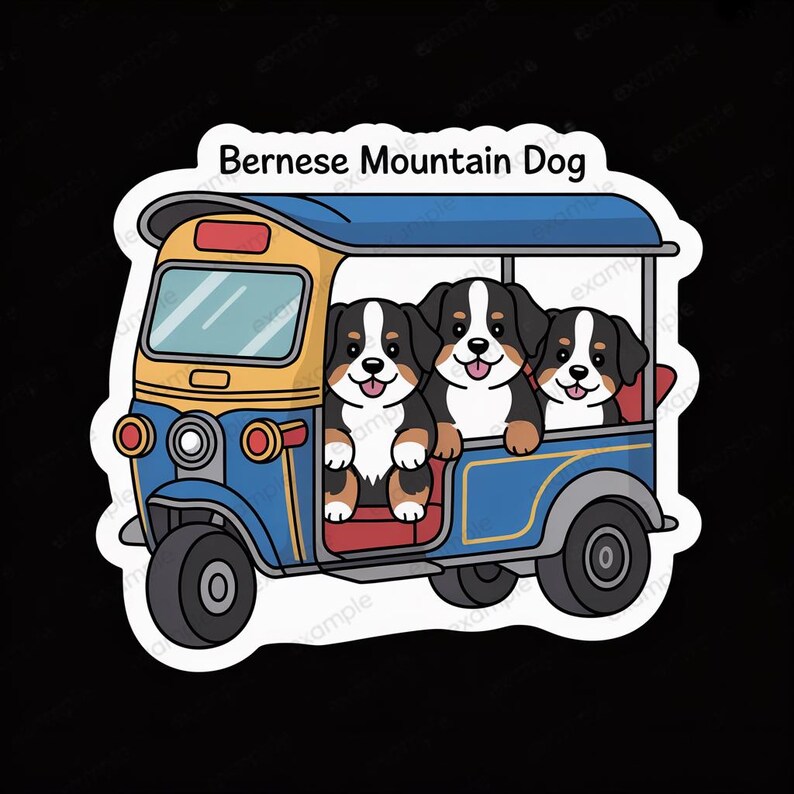 Thai Tuk Tuk Dog Breed Sticker: Car Magnet, Window Sign, Laptop Decal ...