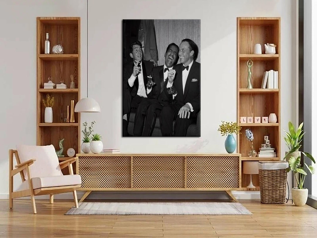 The Rat Pack Frank Sinatra, Dean Martin, Sammy Davis Jr Canvas Wall ...