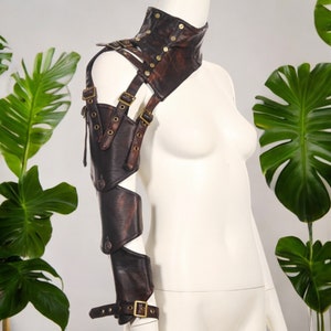 SCA Leather Shoulders,medieval Armband, Larp Cosplay Armor, Fantasy ...