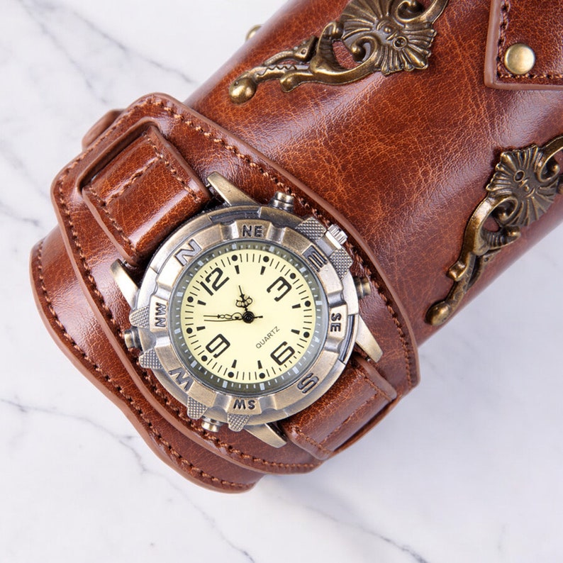 Larp Cosplay Armour,medieval Wrist Braces, Leather Wrist Braces ...