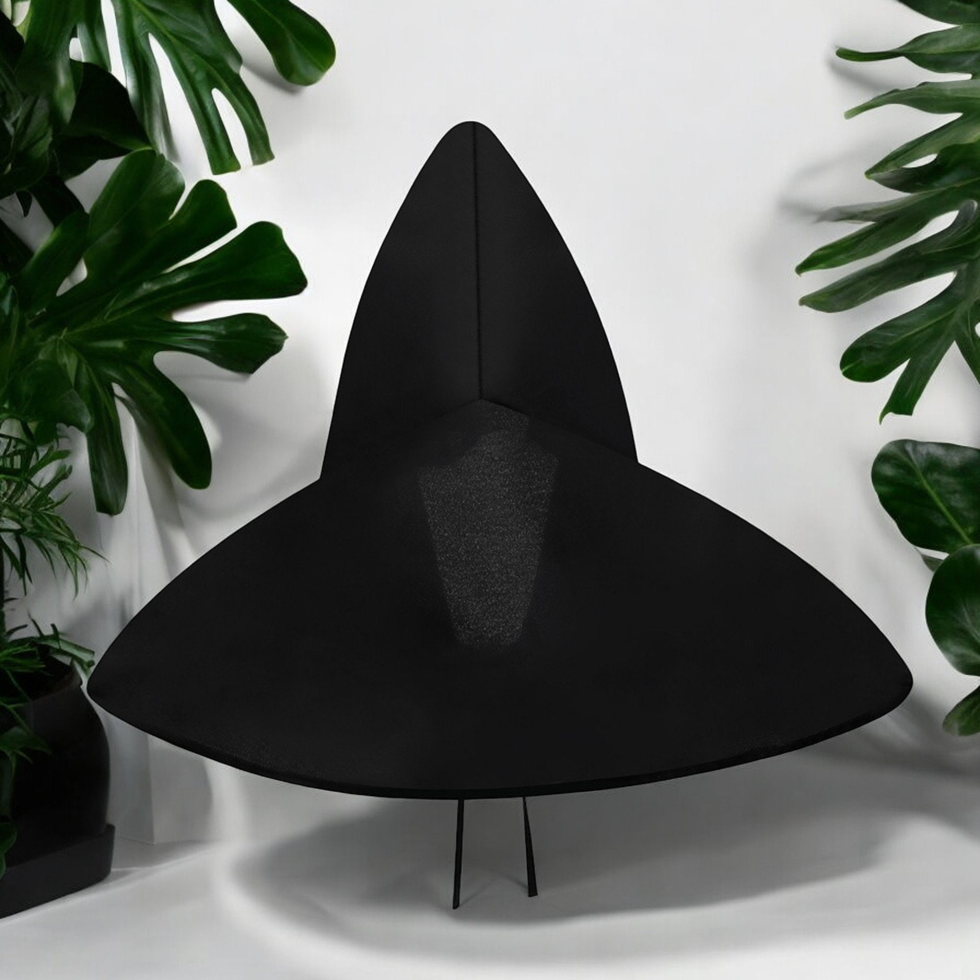 Medieval Black Cloak Cosplay Hat Steampunk Hood Larp Costume Gothic ...