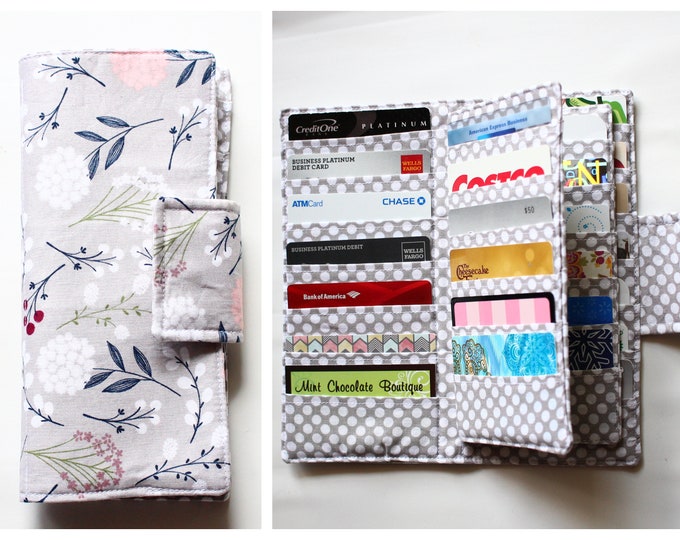 Card Organizer, Credit Card Organizer Wallet, Gift Card Holder, Women's ...