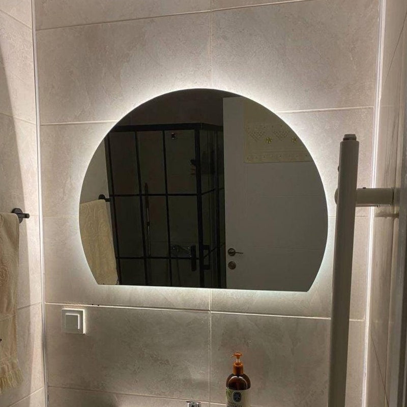 Half Circle Mirror - Etsy