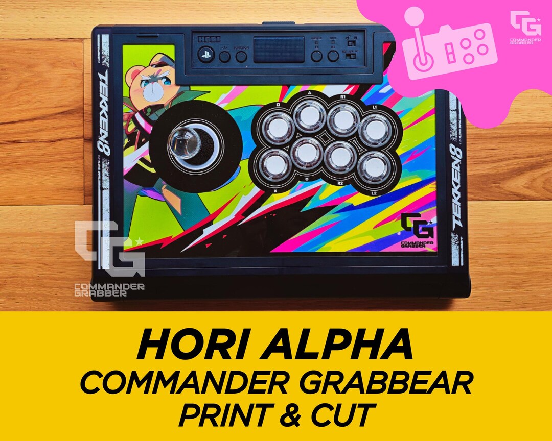 Hori Fighstick Alpha - Commander Grabbear Art Print & Cut - Etsy