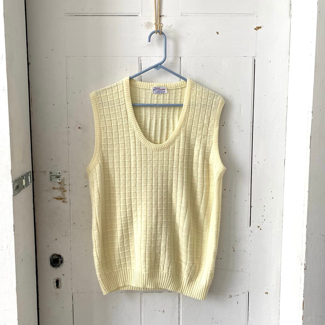 1960s Wintuk Orlon Window Pane Knit Golf Sweater Vest - Etsy