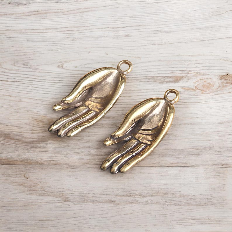 Antique White Copper Lotus Finger Keychain Wishful Bergamot Pendant ...