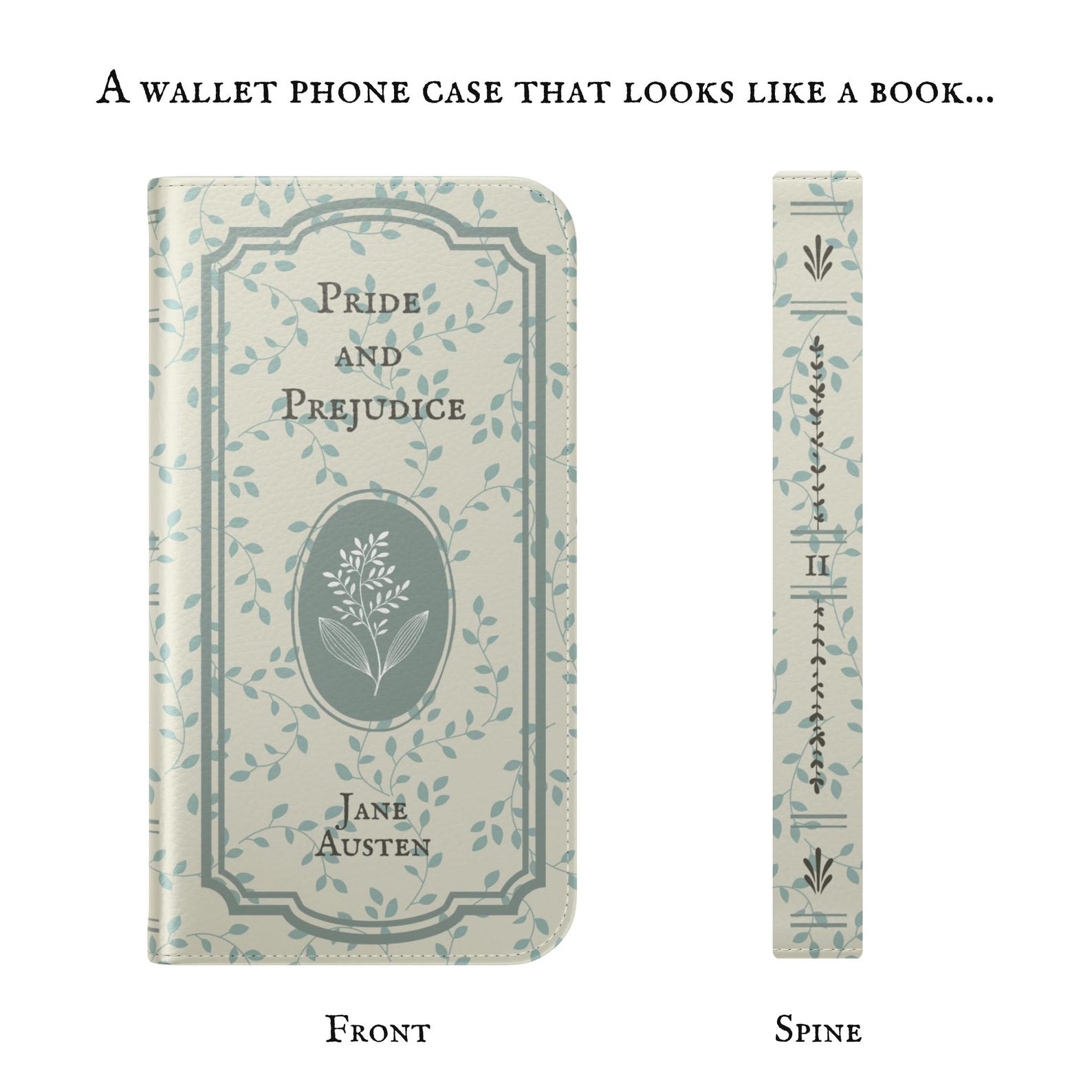 Pride and Prejudice Book Cover Wallet Phone Case Book Lover Gift Jane ...