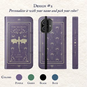 Personalized Book Phone Case Book Wallet Book Lover Gift Bookish ...