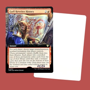 Guff Rewrites History, Signed Extended Art Artist Proof Card - Etsy
