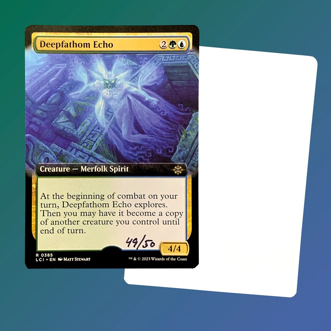 Deepfathom Echo, Signed Extended Art Artist Proof Card - Etsy