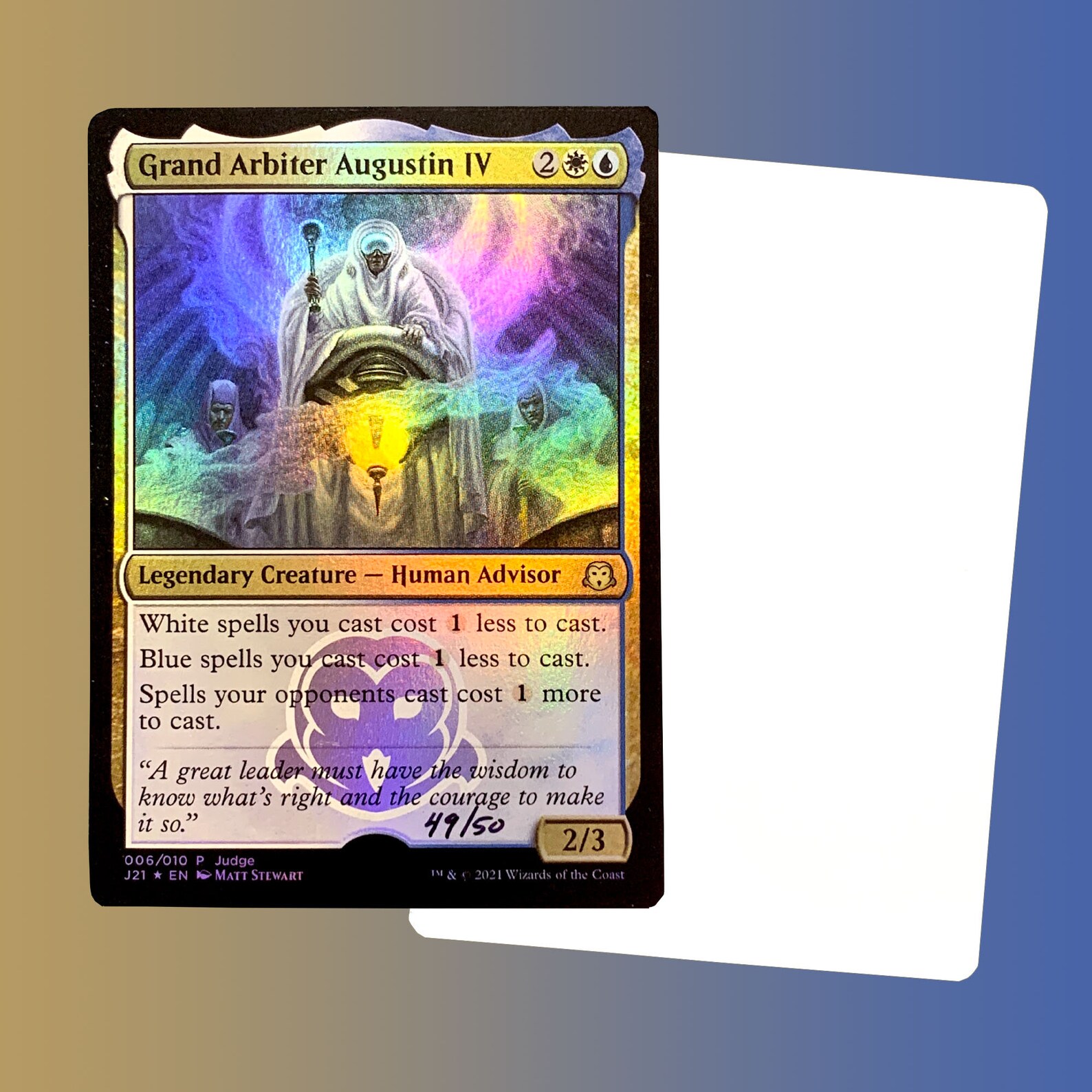 Grand Arbiter Augustin IV Signed Foil Judge Promo Artist Proof - Etsy