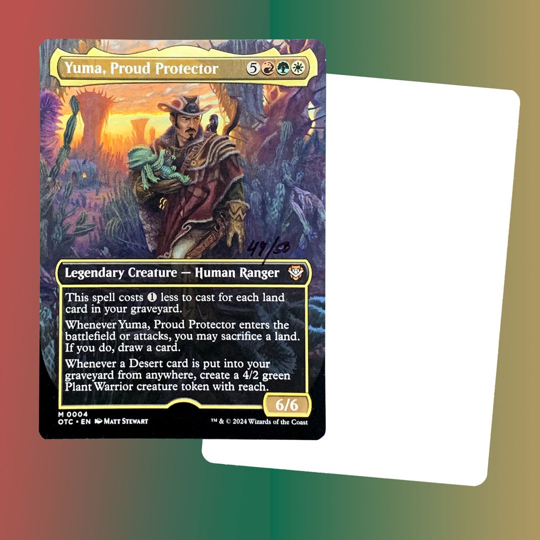 Yuma, Proud Protector, Signed Extended Art Artist Proof Card - Etsy