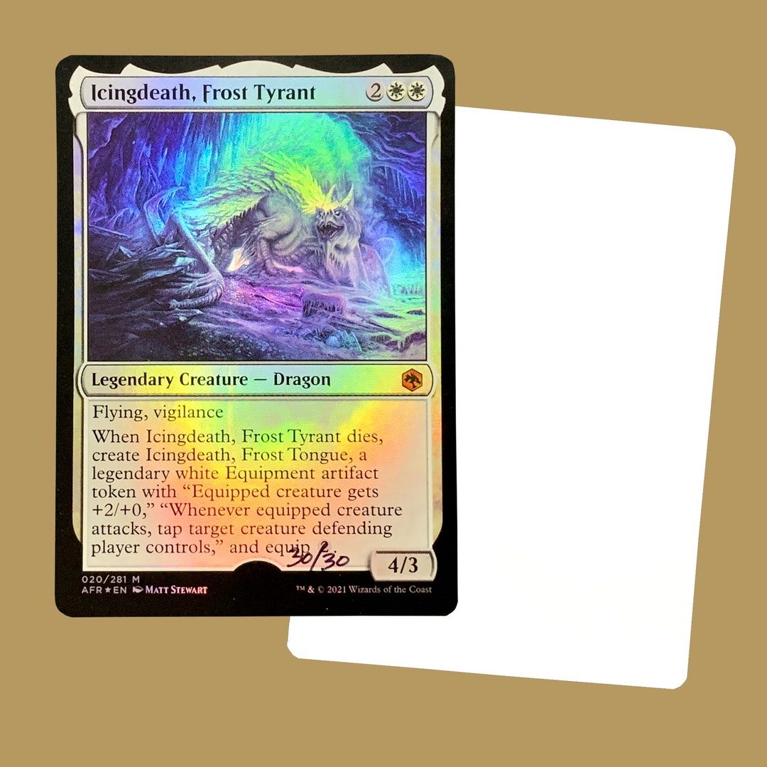 Icingdeath, Frost Tyrant Signed Foil Artist Proof Card - Etsy