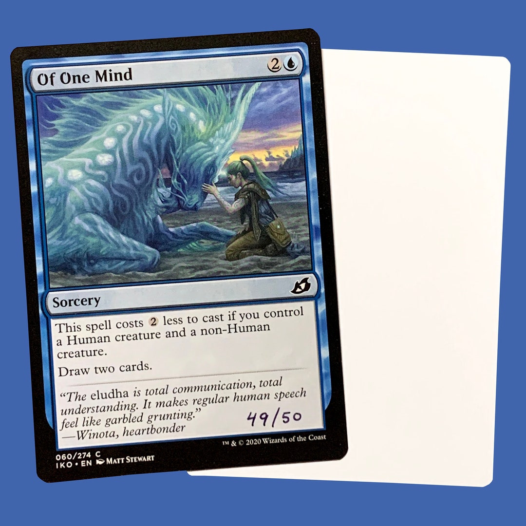 Of One Mind Signed Artist Proof Card - Etsy