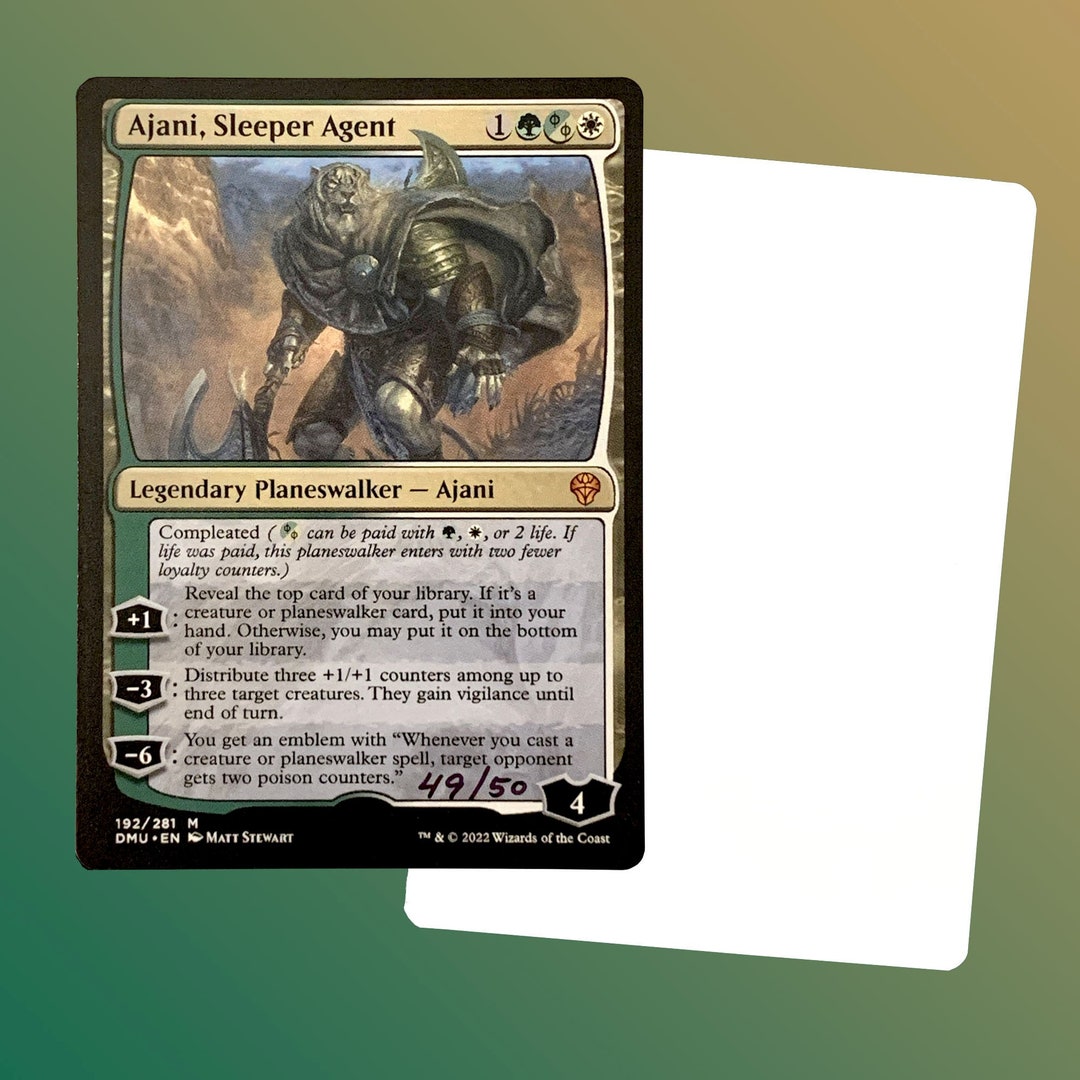 Ajani, Sleeper Agent Signed Artist Proof Card - Etsy
