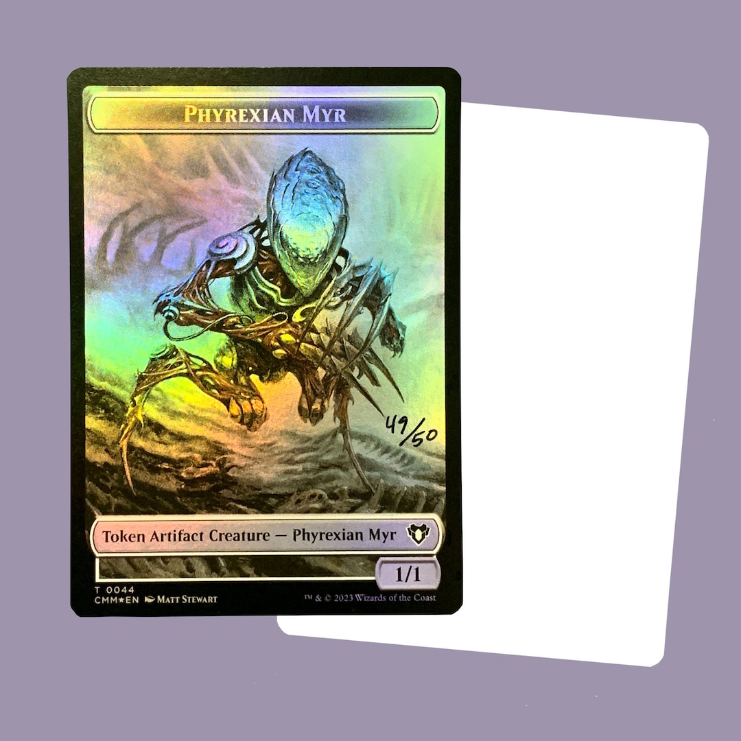 Phyrexian Myr Token, Signed Foil Artist Proof Card - Etsy