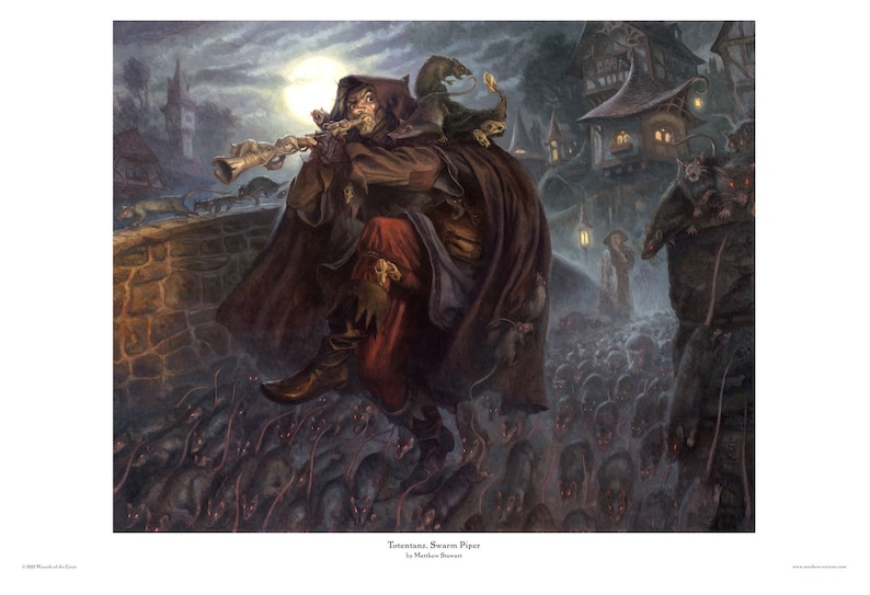 Totentanz, Swarm Piper, Signed Giclee Print - Etsy