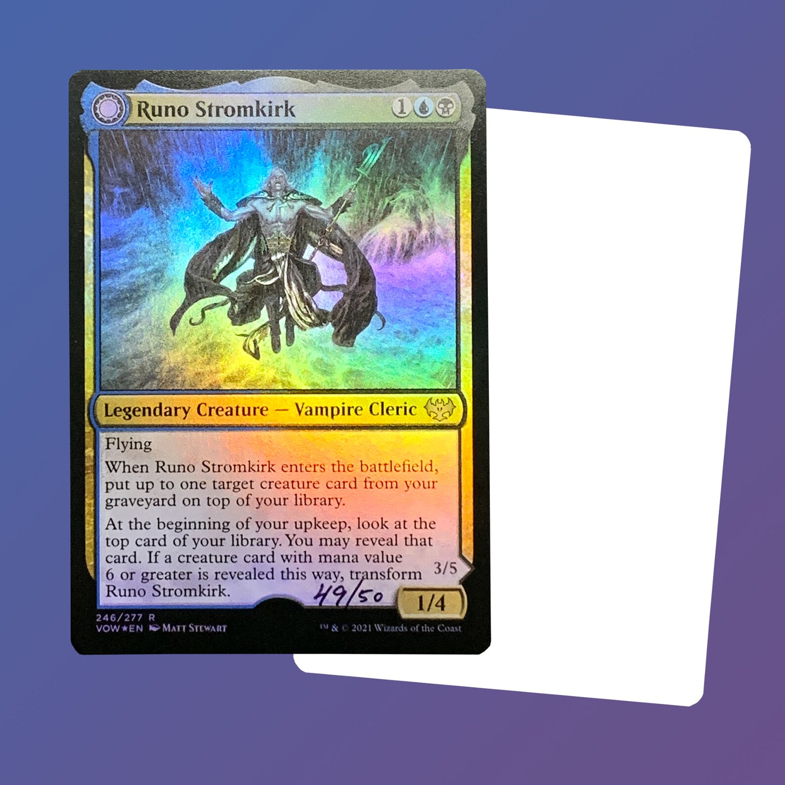 Runo Stromkirk Signed Foil Artist Proof Card | Etsy