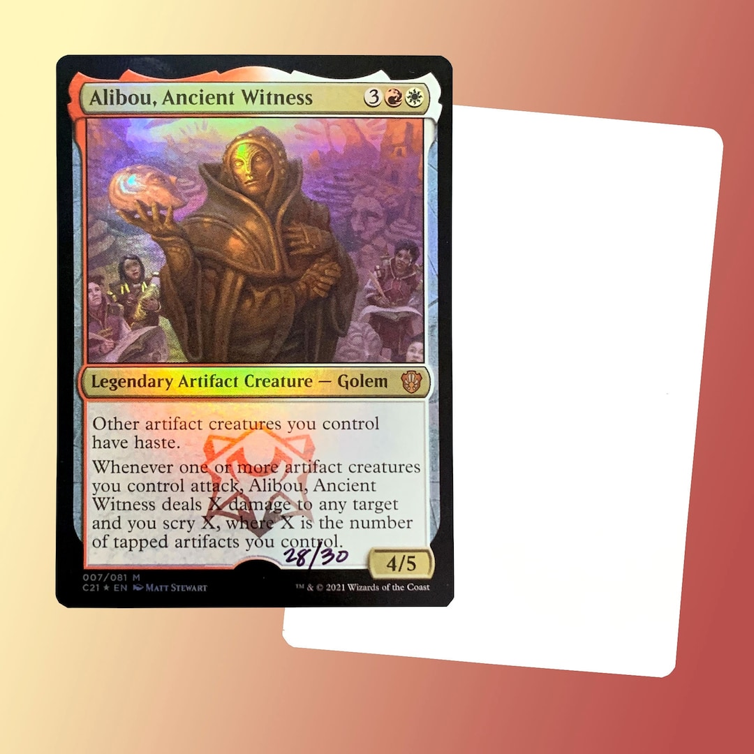 Alibou, Ancient Witness Signed Foil Artist Proof Card - Etsy UK