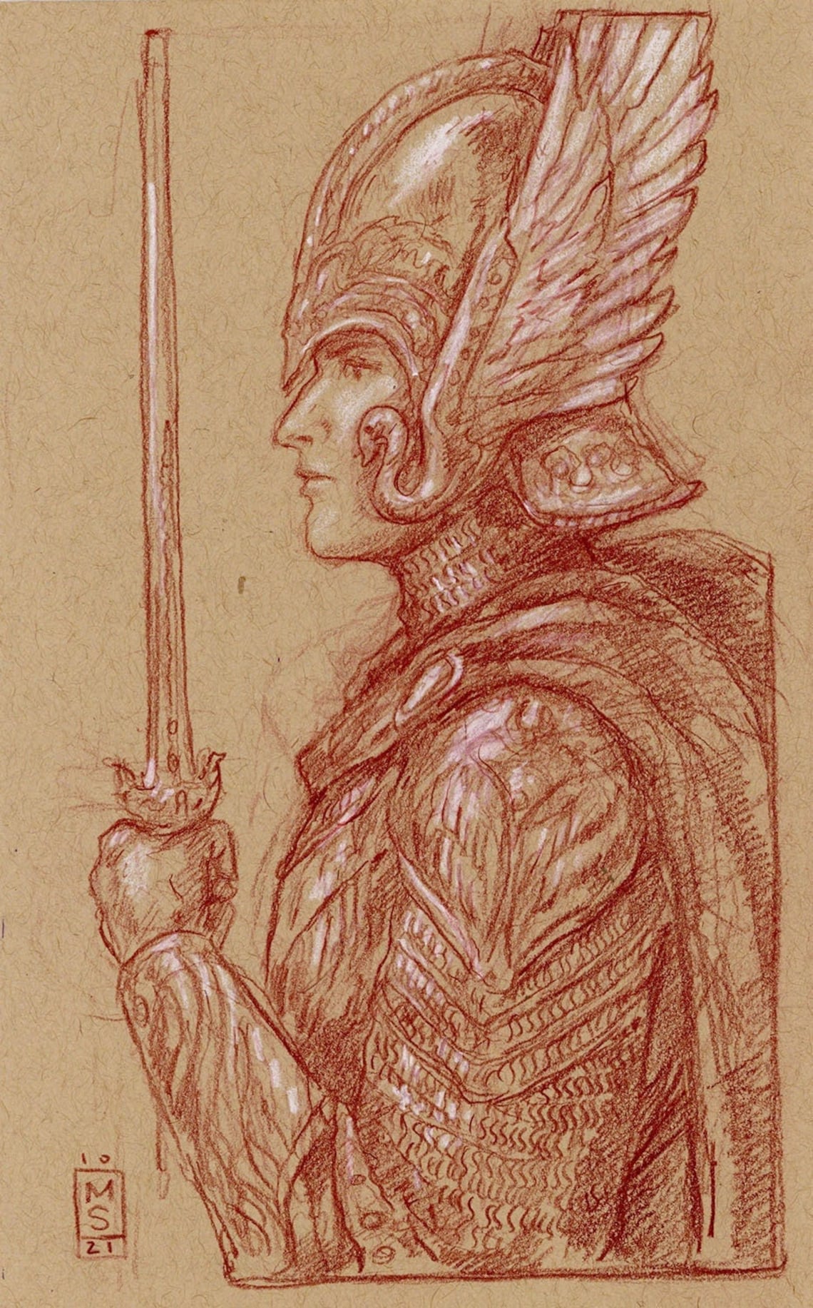 Prince Imrahil Original Drawing - Etsy