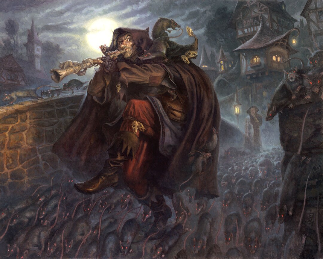 Totentanz, Swarm Piper, Signed Giclee Print - Etsy