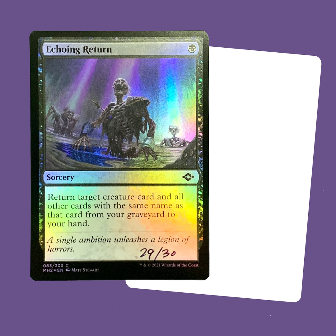 Echoing Return Signed Foil Artist Proof Card - Etsy