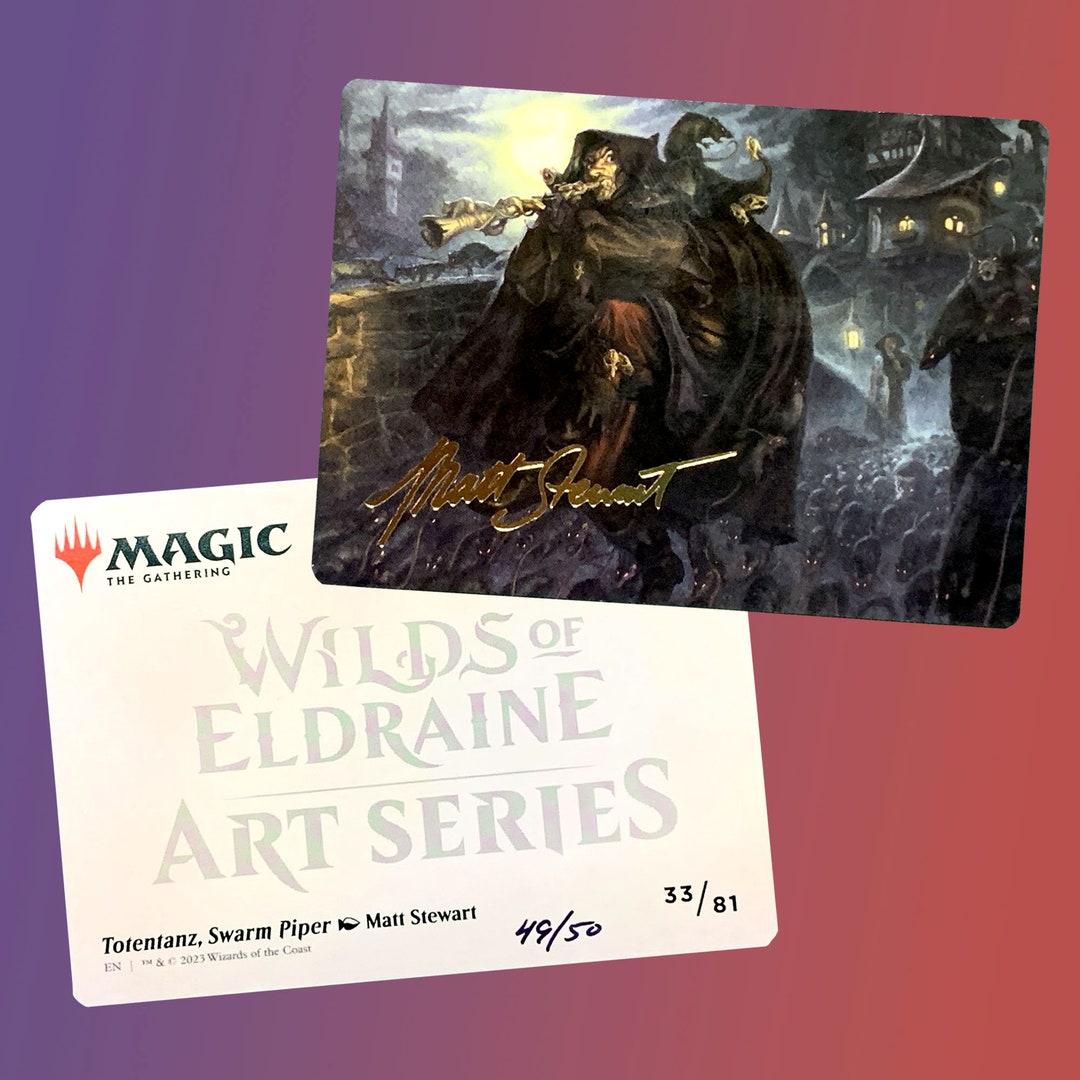 Totentanz, Swarm Piper, Signed Art Card - Etsy