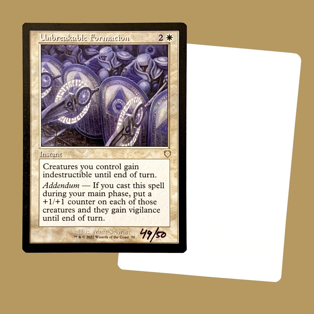 Unbreakable Formation, Retro Frame Signed Artist Proof Card - Etsy