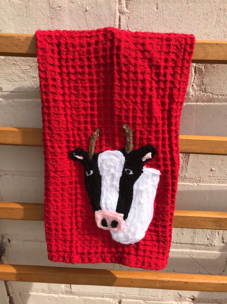 Cow Kitchen Towel - Etsy