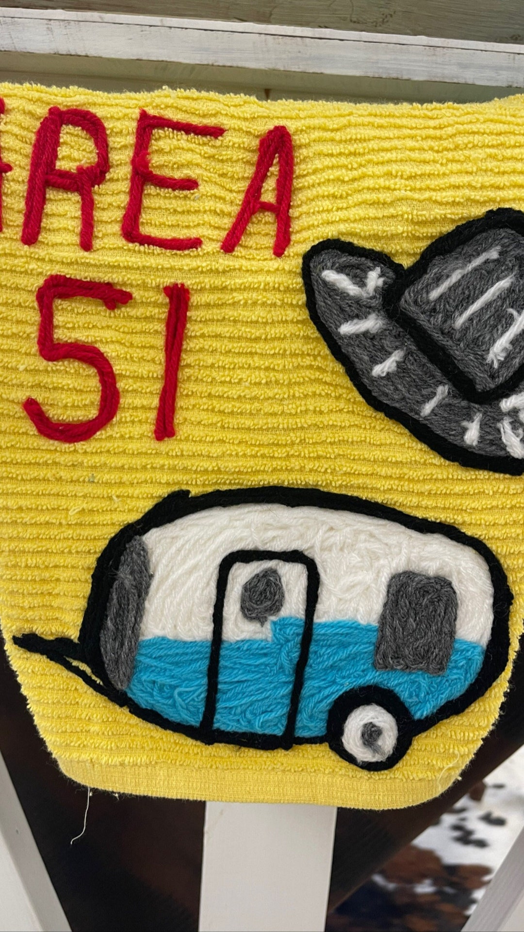 UFO Kitchen Towel. Flying Saucer Kitchen, Camper, Trailer, Kitchen ...