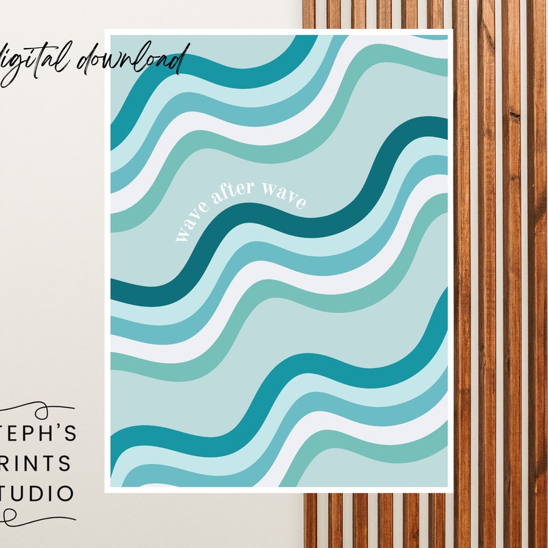 Coastal Biblical Poster - Etsy