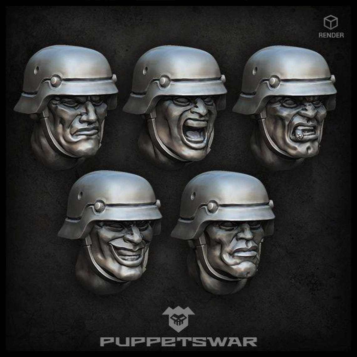 Sturmpioniere Heads - Puppetswar - Resin Cast - Tabletop Wargaming - Etsy
