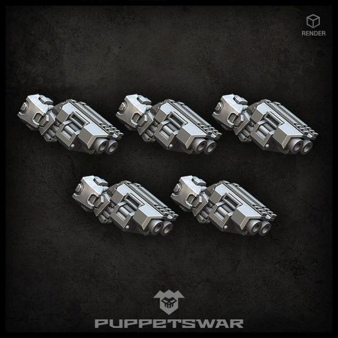 Assault Handguns (right) - Puppetswar - Resin Cast - Tabletop Wargaming ...