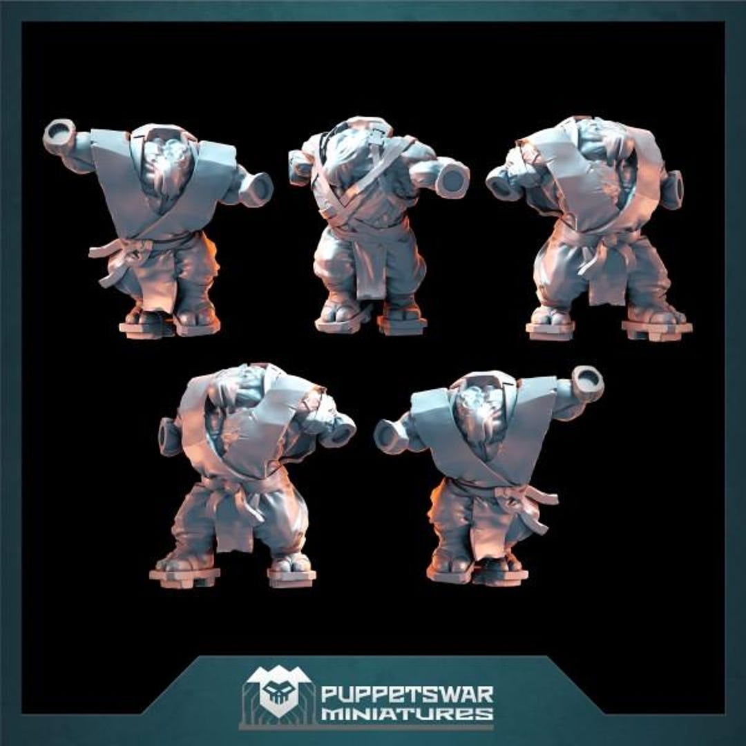 Orc Ninja Bodies - Puppetswar - Resin Print - Tabletop Wargaming - Etsy