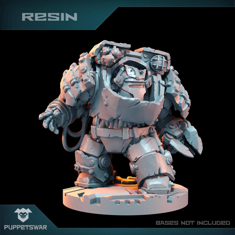 Orcs in Buster Armour [bushi Bits Included] - Puppetswar - Resin Print ...