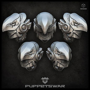 Horus Helmets - Puppetswar - Resin Cast - Tabletop Wargaming - Etsy
