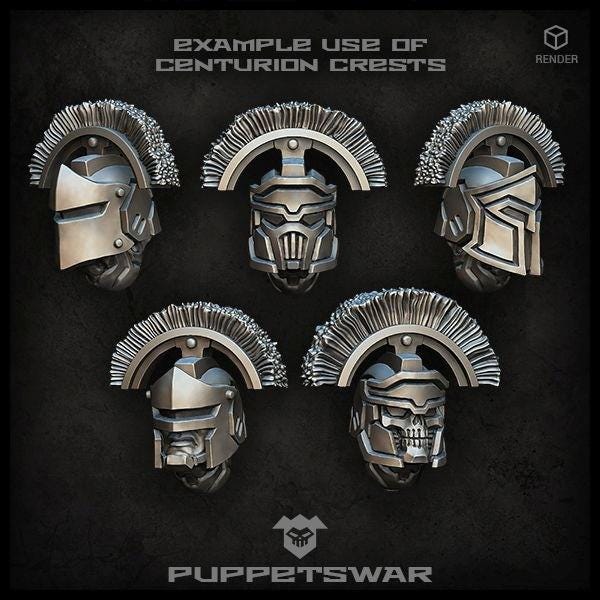 Centurion Crests - Puppetswar - Resin Cast - Tabletop Wargaming - Etsy